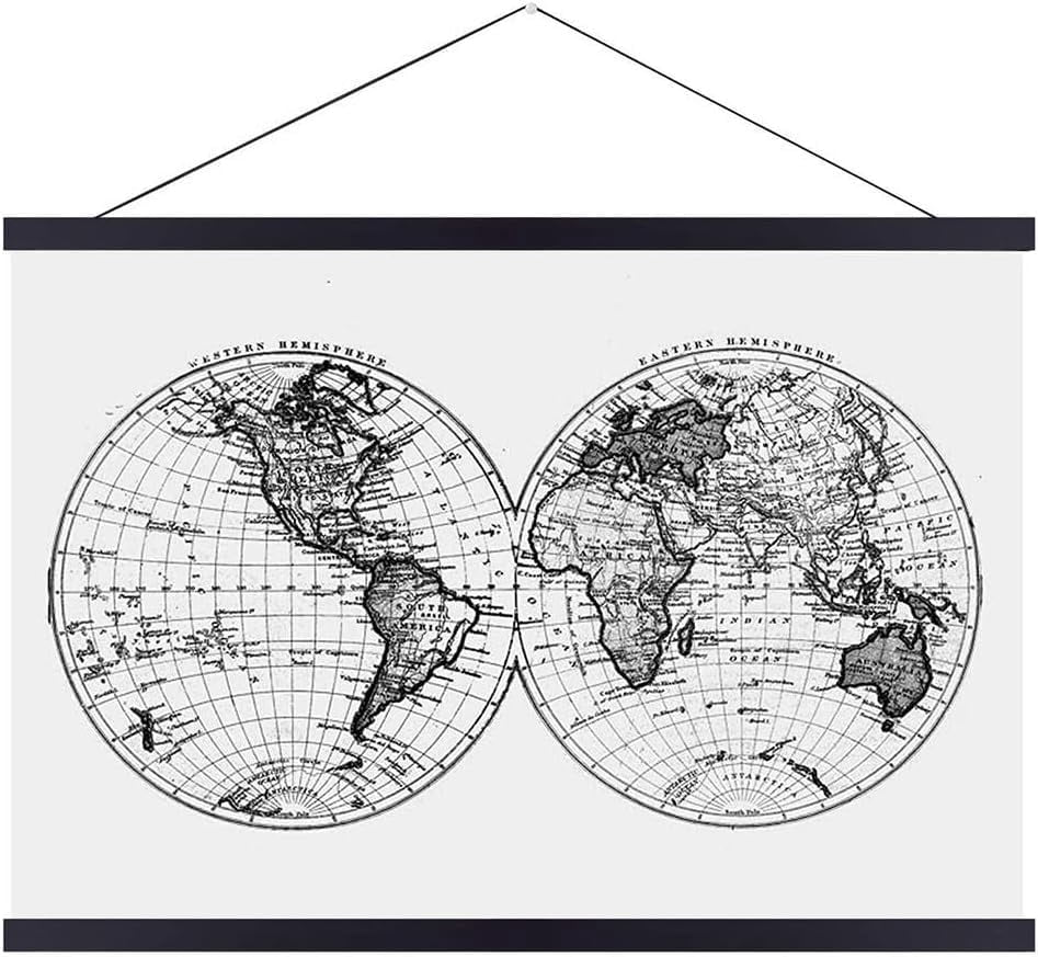 Landmass 30” Wide Black Magnetic Poster Hanger - 30x20 30x24 30x30 ...