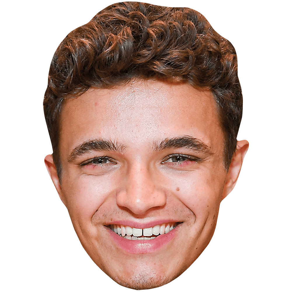 Lando Norris (Brown Hair) Flat Cardboard Face - Walmart.com