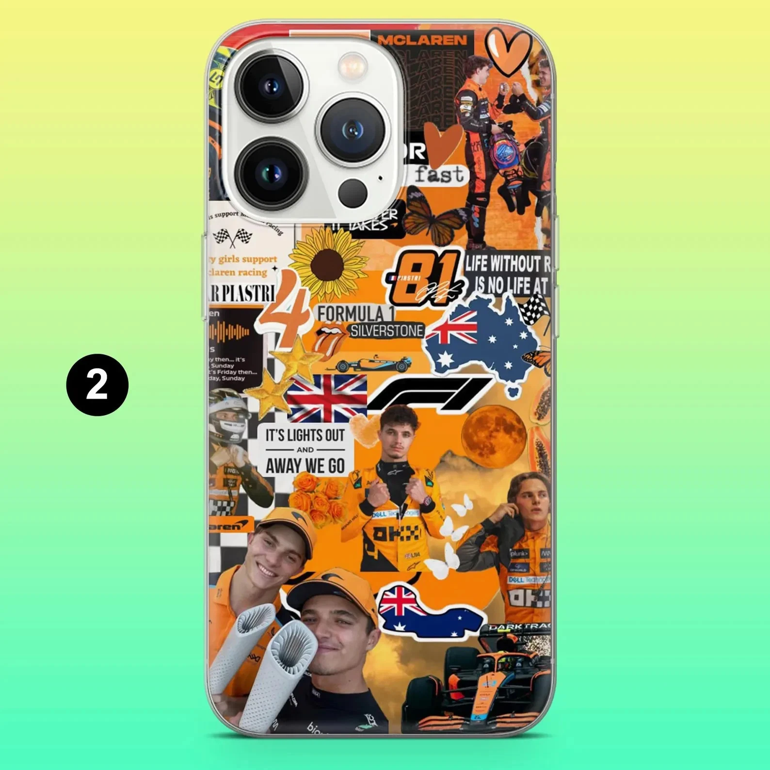 Lando Norris F1 Motorsport Racing iPhone Case 17 to 11 Pro Max ...