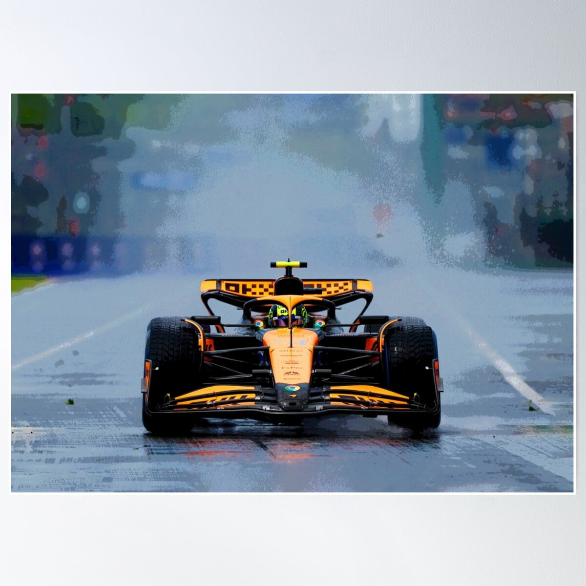 Lando Norris Racing His 2024 F1 Car During The Canadian Grand Prix In ...