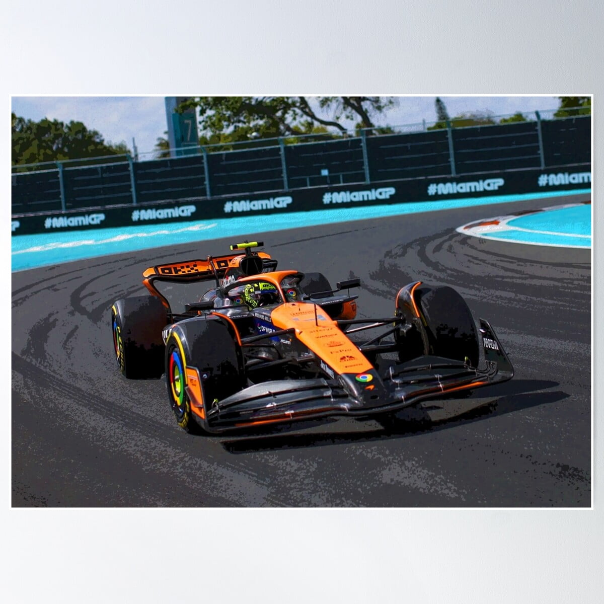 Lando Norris On His Way To His First Victory During The 2024 Miami ...