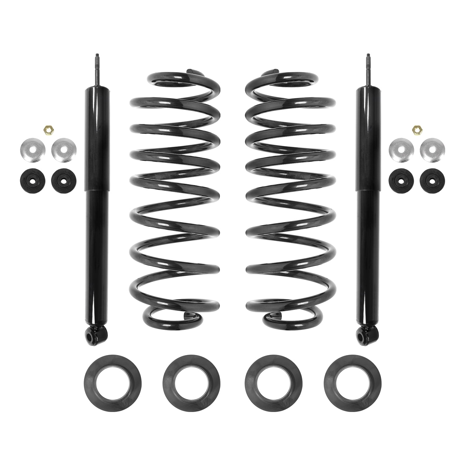 Landrum Springs 14VB225 14 in. Gold Coil-Over Spring - 2.5 in. I.D ...