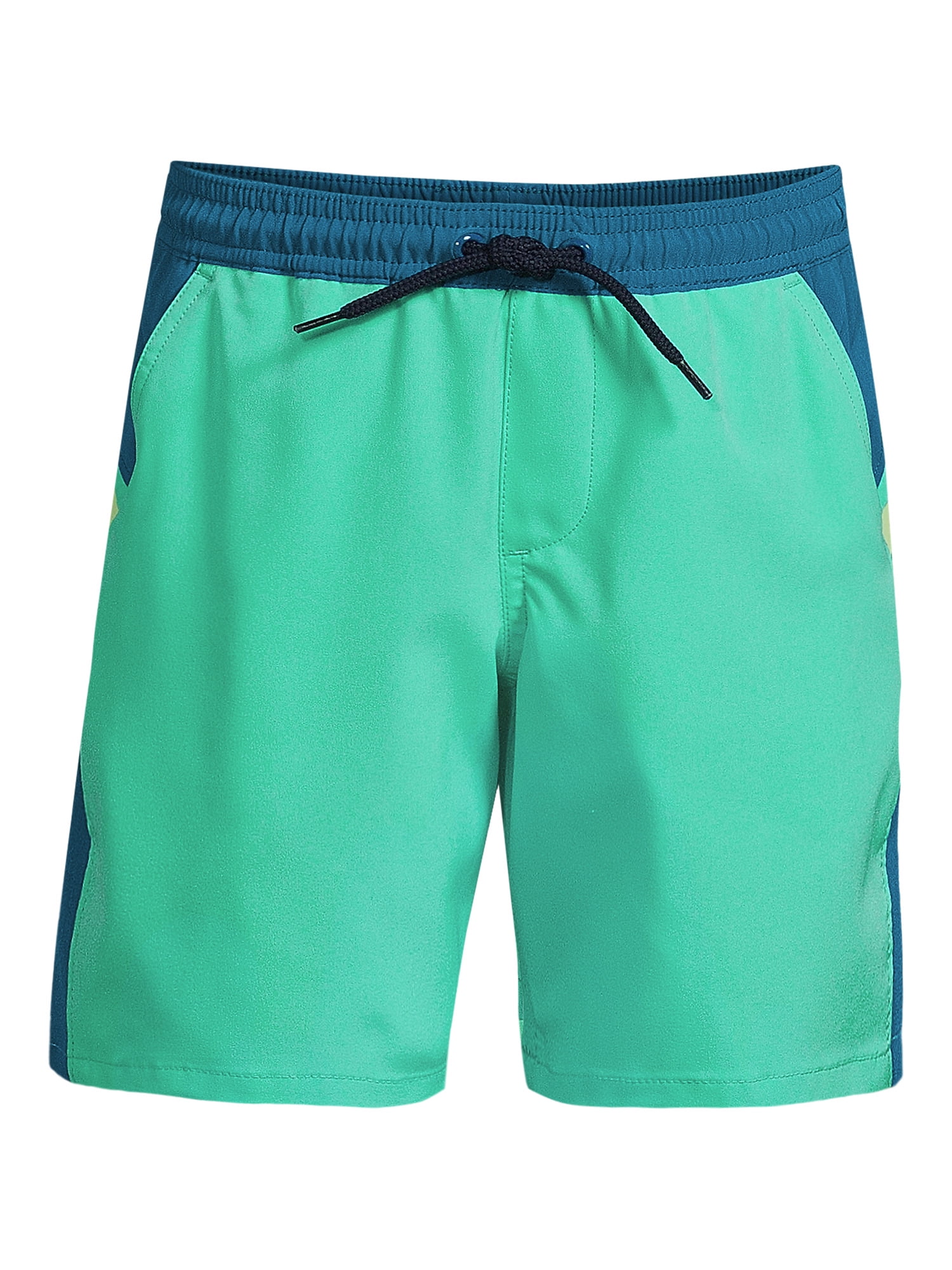 Lands' End Boys Color Block Hydroliner Swim Trunks - Walmart.com