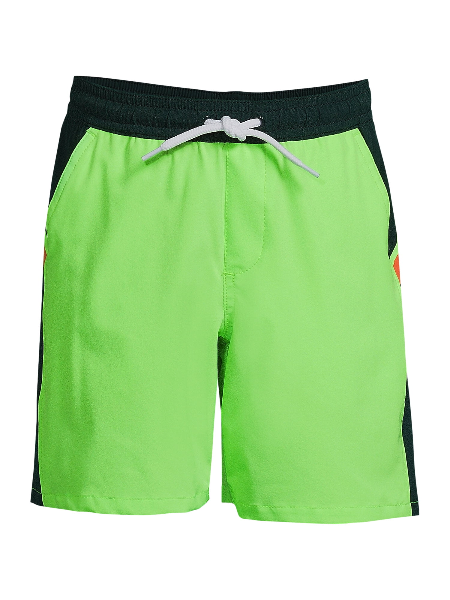 Lands' End Boys Color Block Hydroliner Swim Trunks - Walmart.com