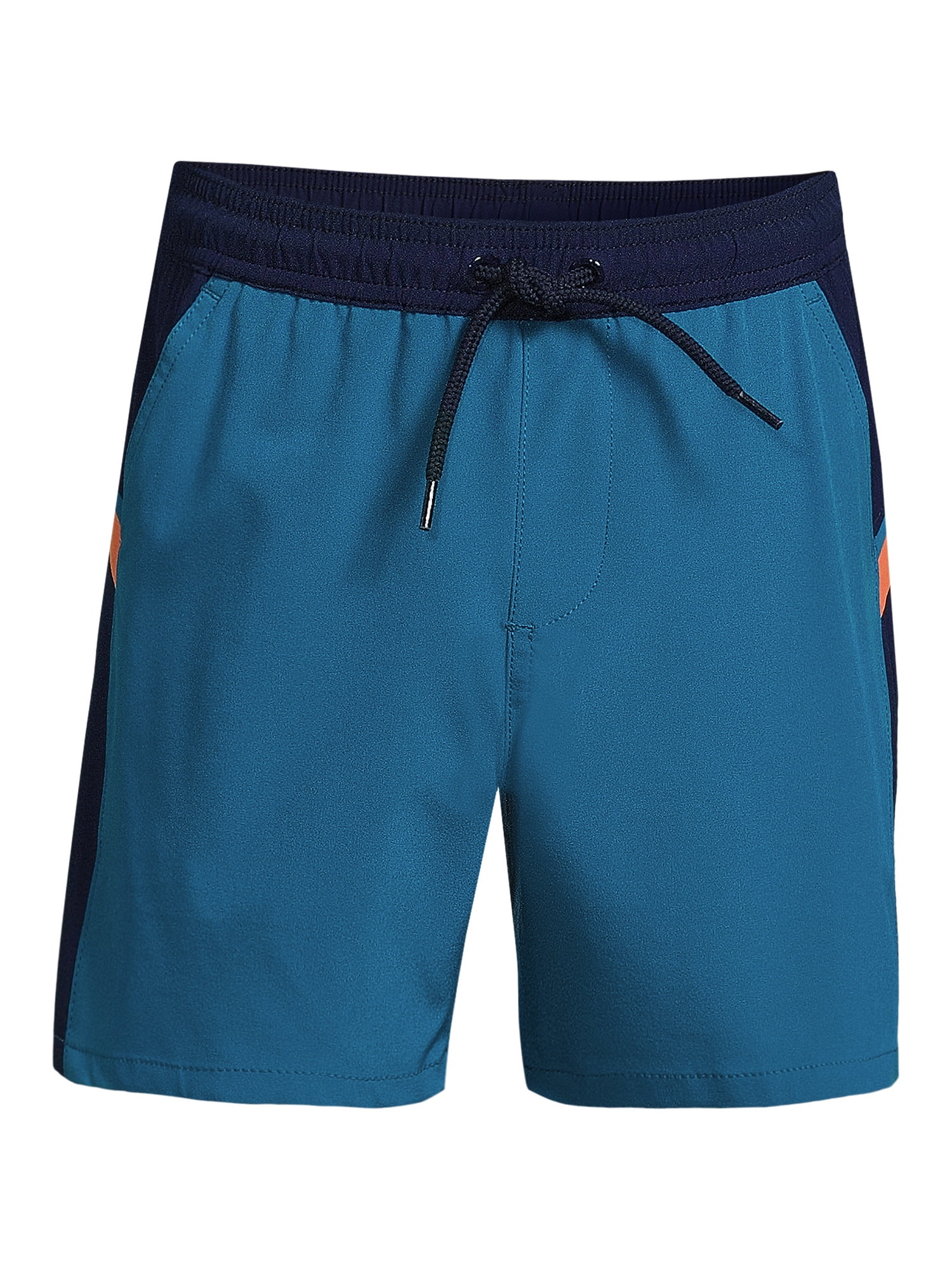 Lands' End Boys Color Block Hydroliner Swim Trunks - Walmart.com