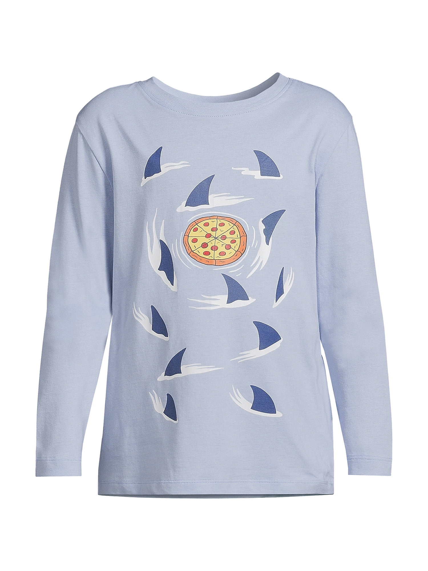 Lands' End Boys Husky Long Sleeve Graphic Tee - Walmart.com
