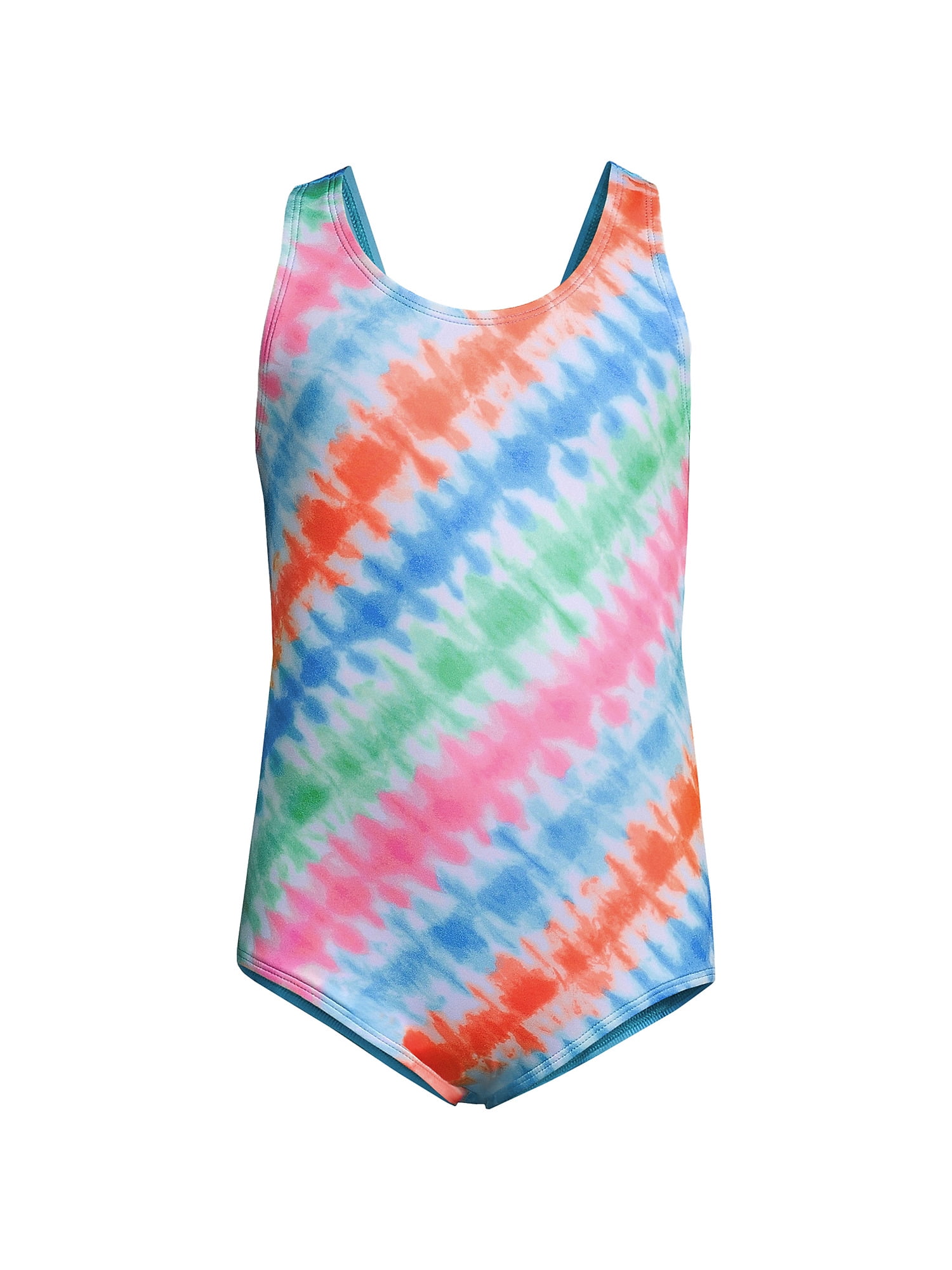 Lands' End Girls One Piece UPF 50 Tugless Swimsuit - Walmart.com