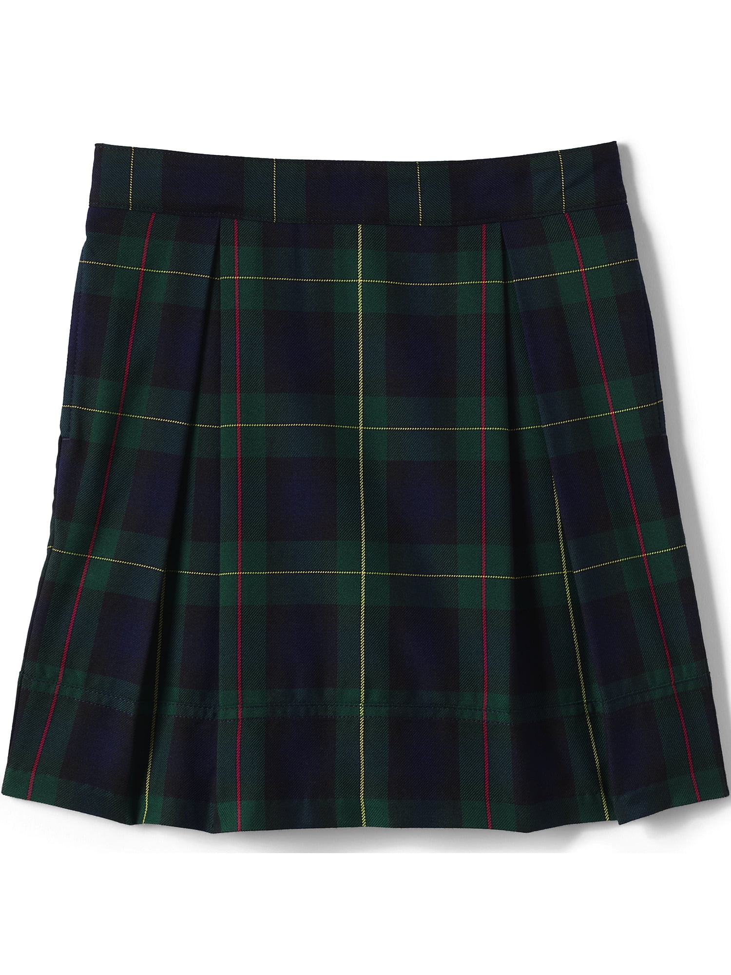 Lands' End School Uniform Skirt for Kids, Girls Plaid Pleated Skort ...