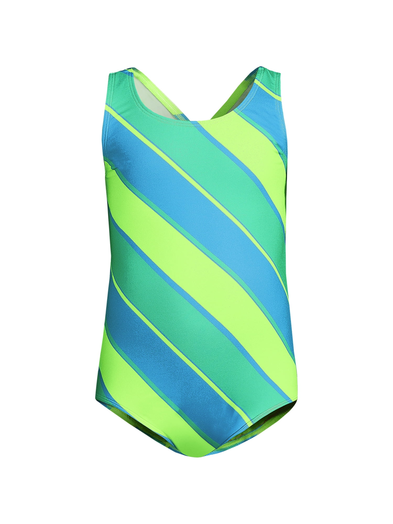 Lands' End Girls Plus Chlorine Resistant One Piece UPF 50 Swimsuit ...