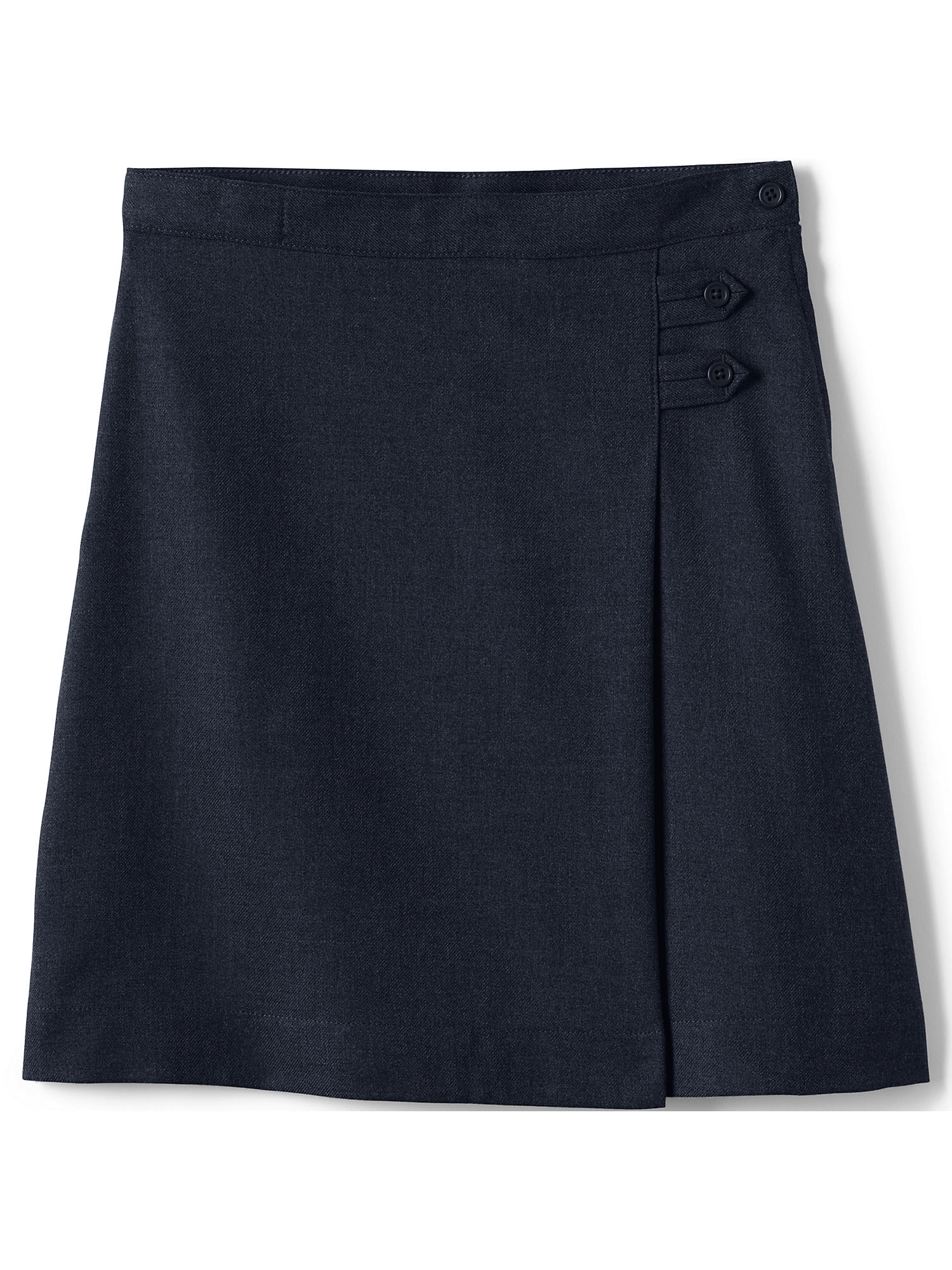 Lands' End Girls Solid A-line Skirt Below the Knee - Walmart.com