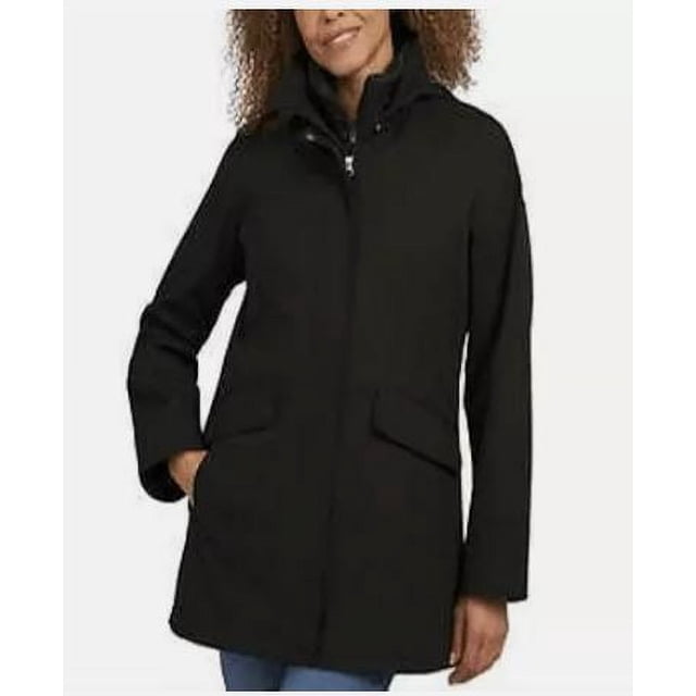 Lands' End Ladies' 3-in-1 Systems Jacket, Black XS - Walmart.com