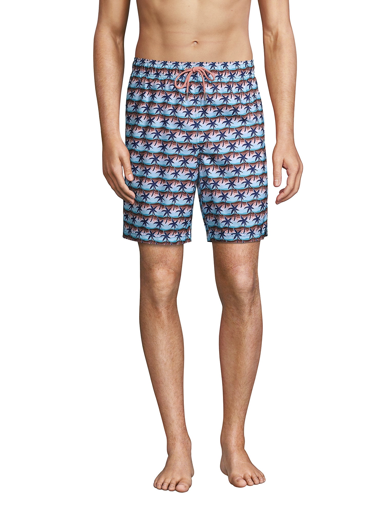 Lands' End Men's 8" Print Volley Swim Trunks - Walmart.com