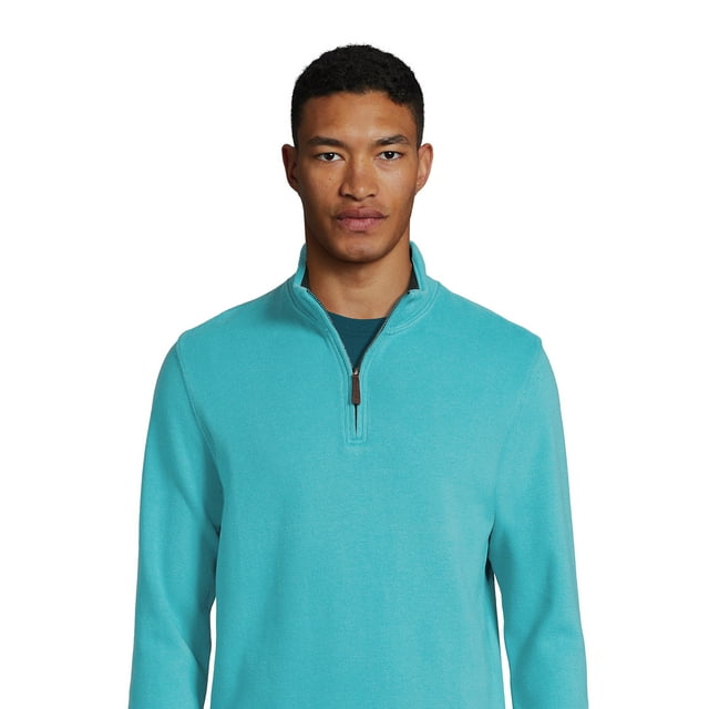 Lands' End Men's Big Bedford Rib Quarter Zip Sweater - Walmart.com