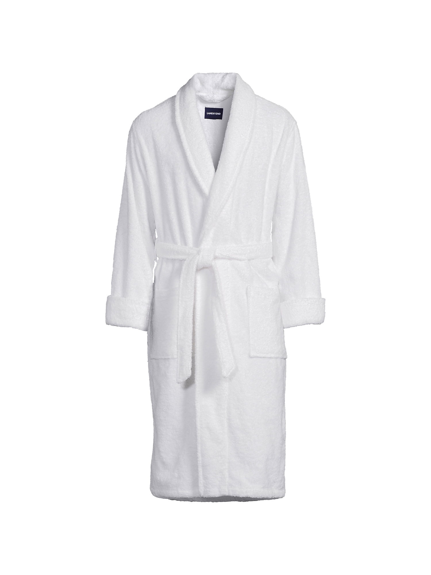 Lands' End Men's Big and Tall Calf Length Turkish Terry Robe - Walmart.com