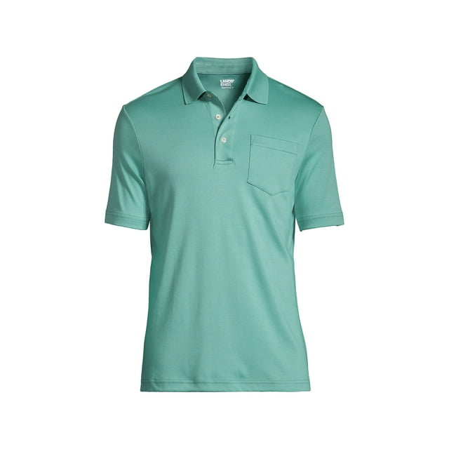 Lands End Mens Big And Tall Short Sleeve Super Soft Supima Polo Shirt