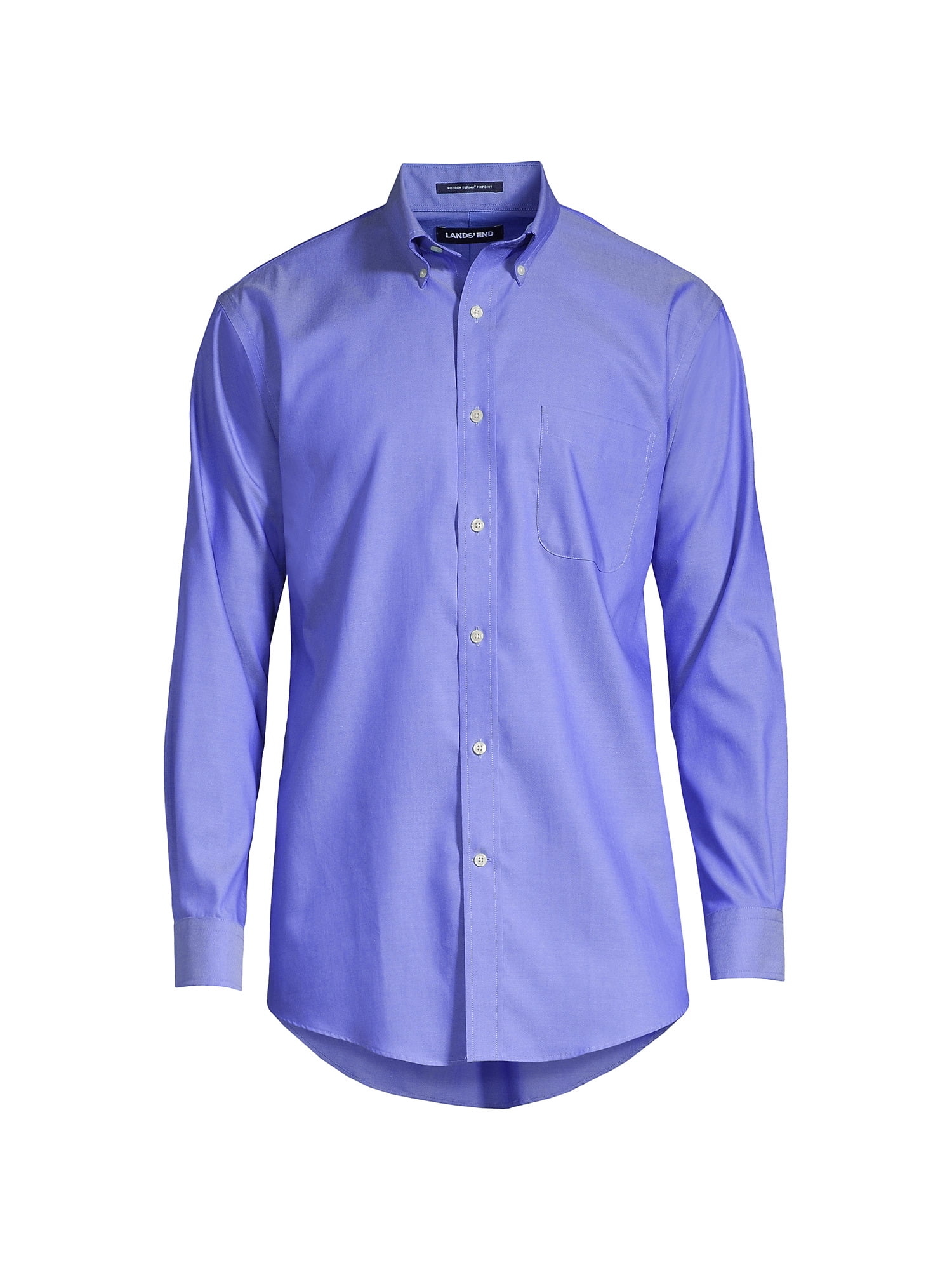 Lands' End Men's Big and Tall Traditional Fit Solid No Iron Supima ...