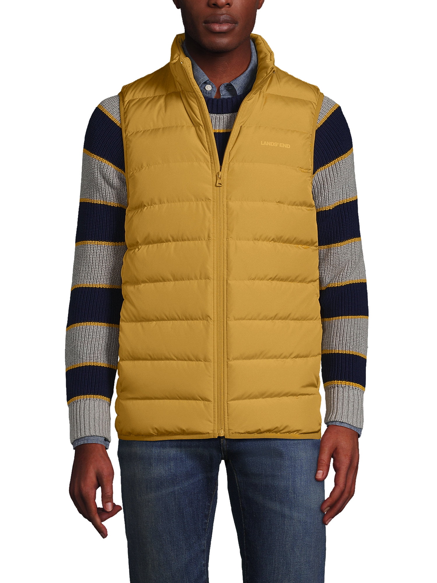 Lands' End Men's Down Puffer Vest - Walmart.com