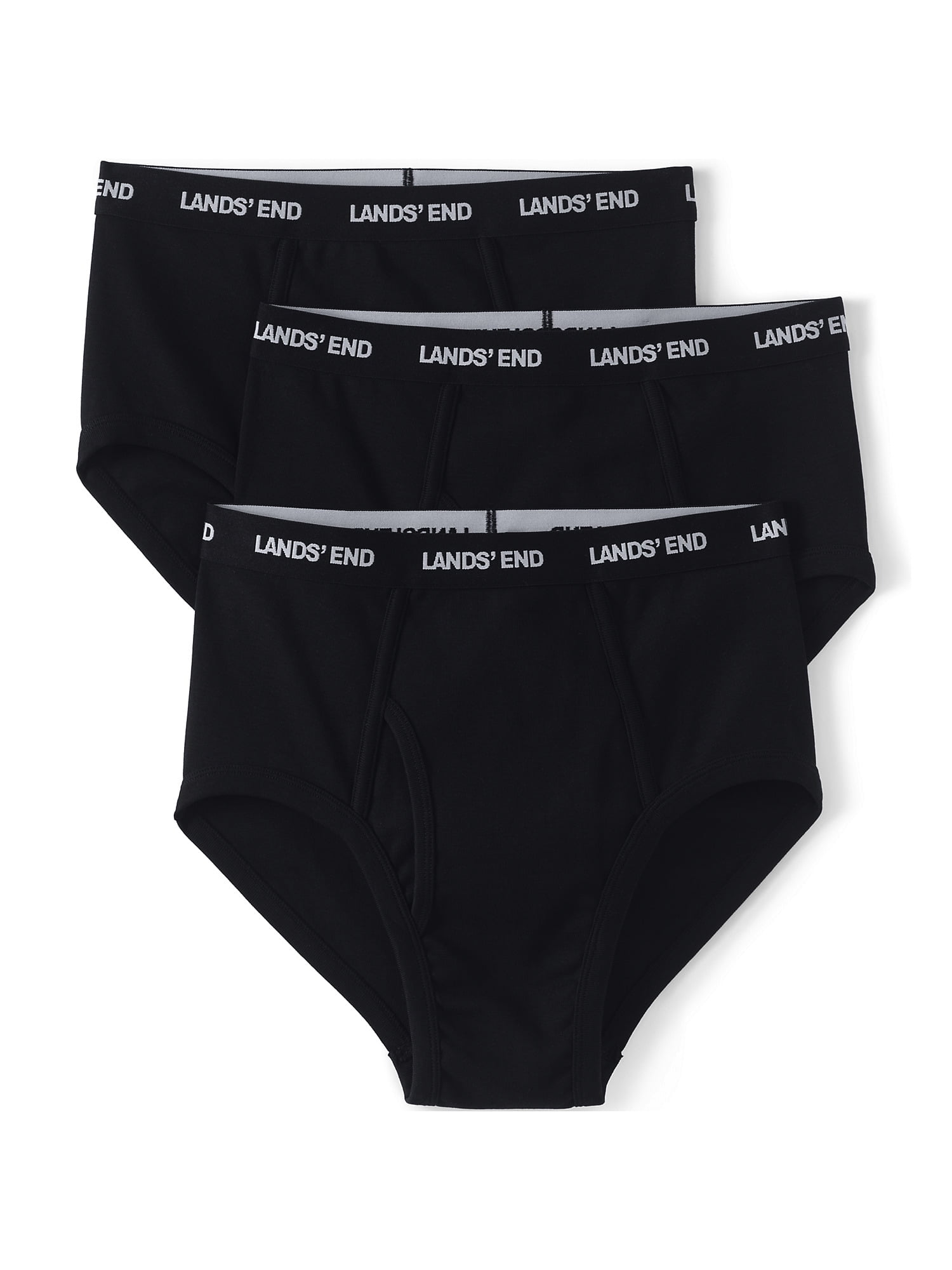 Lands' End Men's Knit Briefs 3 Pack - Walmart.com