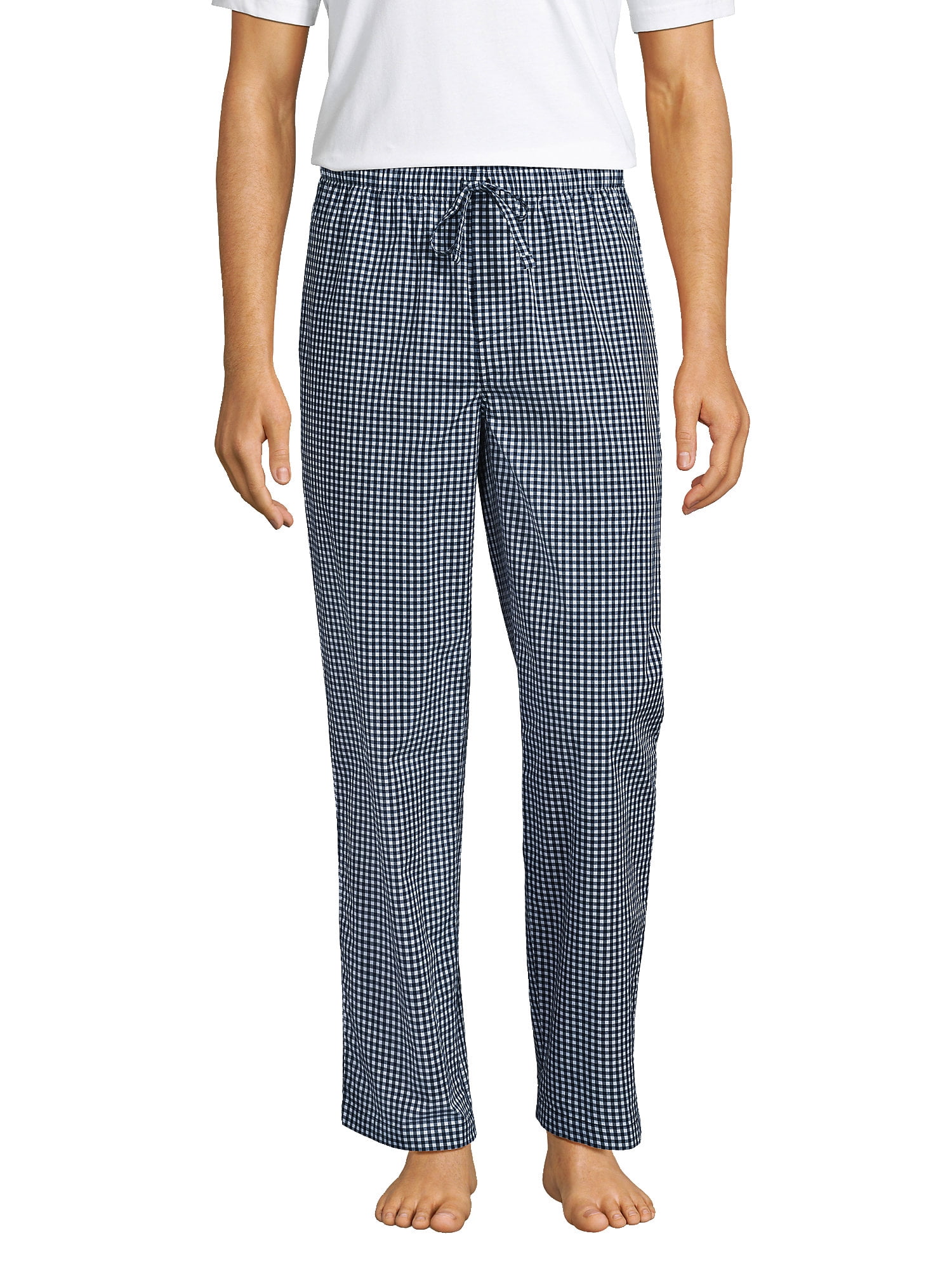 Lands' End Men's Poplin Pajama Pants - Walmart.com