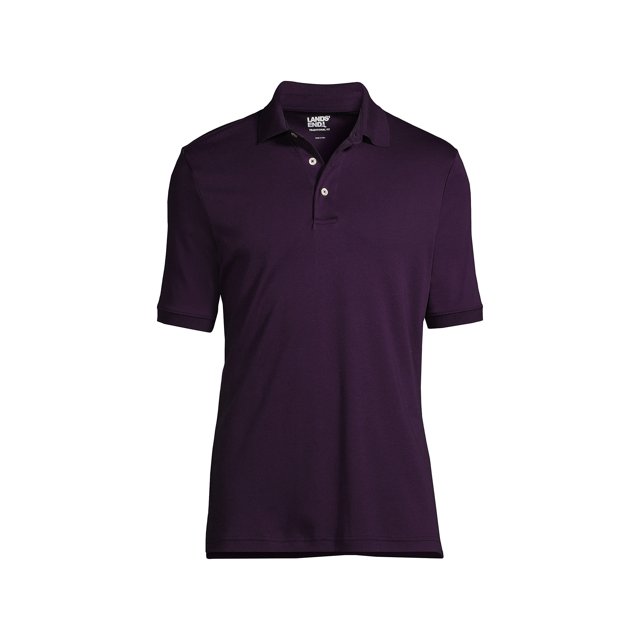Lands End Mens Short Sleeve Cotton Supima Polo Shirt