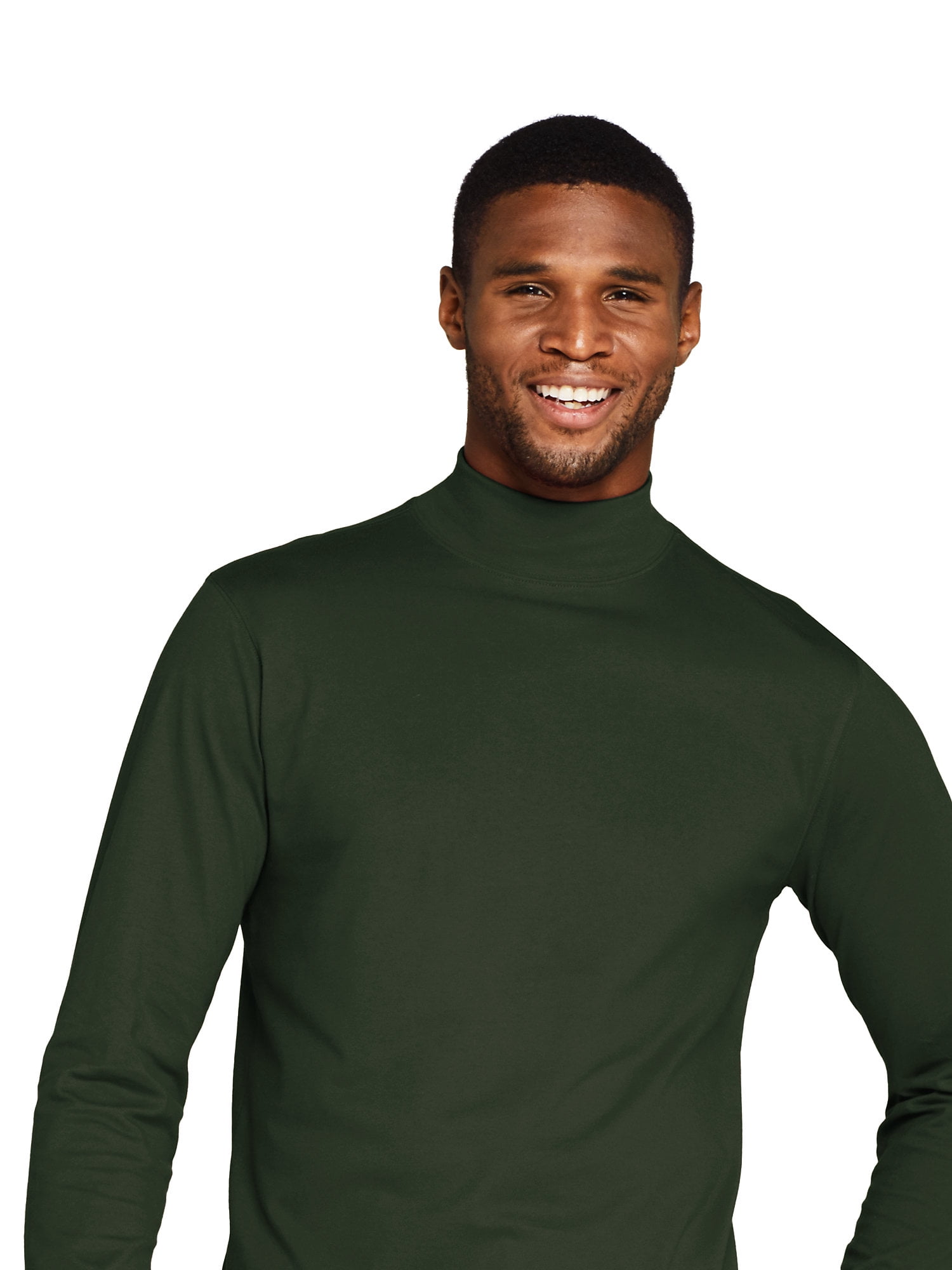 Lands End Mens Super T Mock Turtleneck