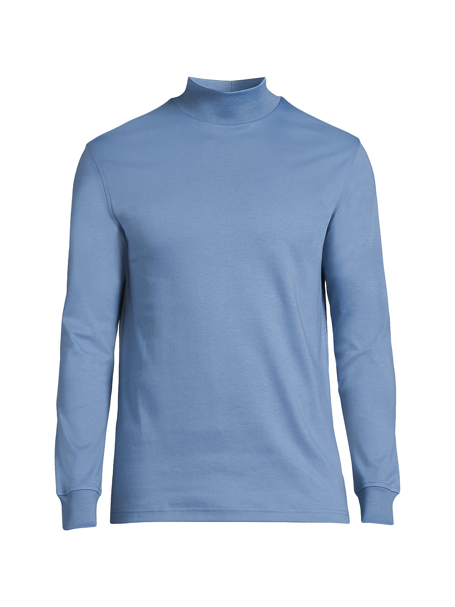 Lands End Mens Tall Cotton Supima Mock Turtleneck