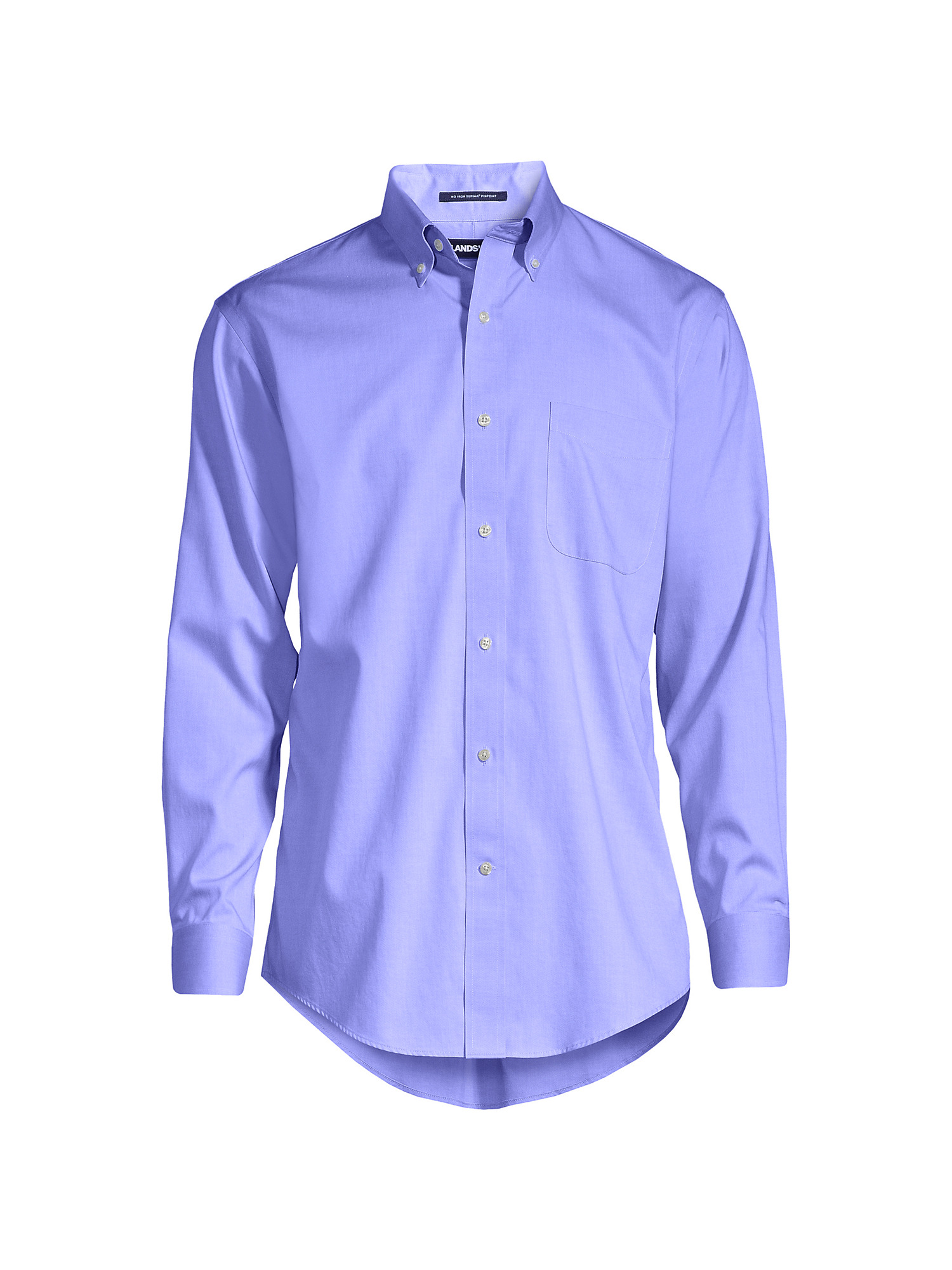 Lands' End Men's Tall Traditional Fit Solid No Iron Supima Pinpoint ...