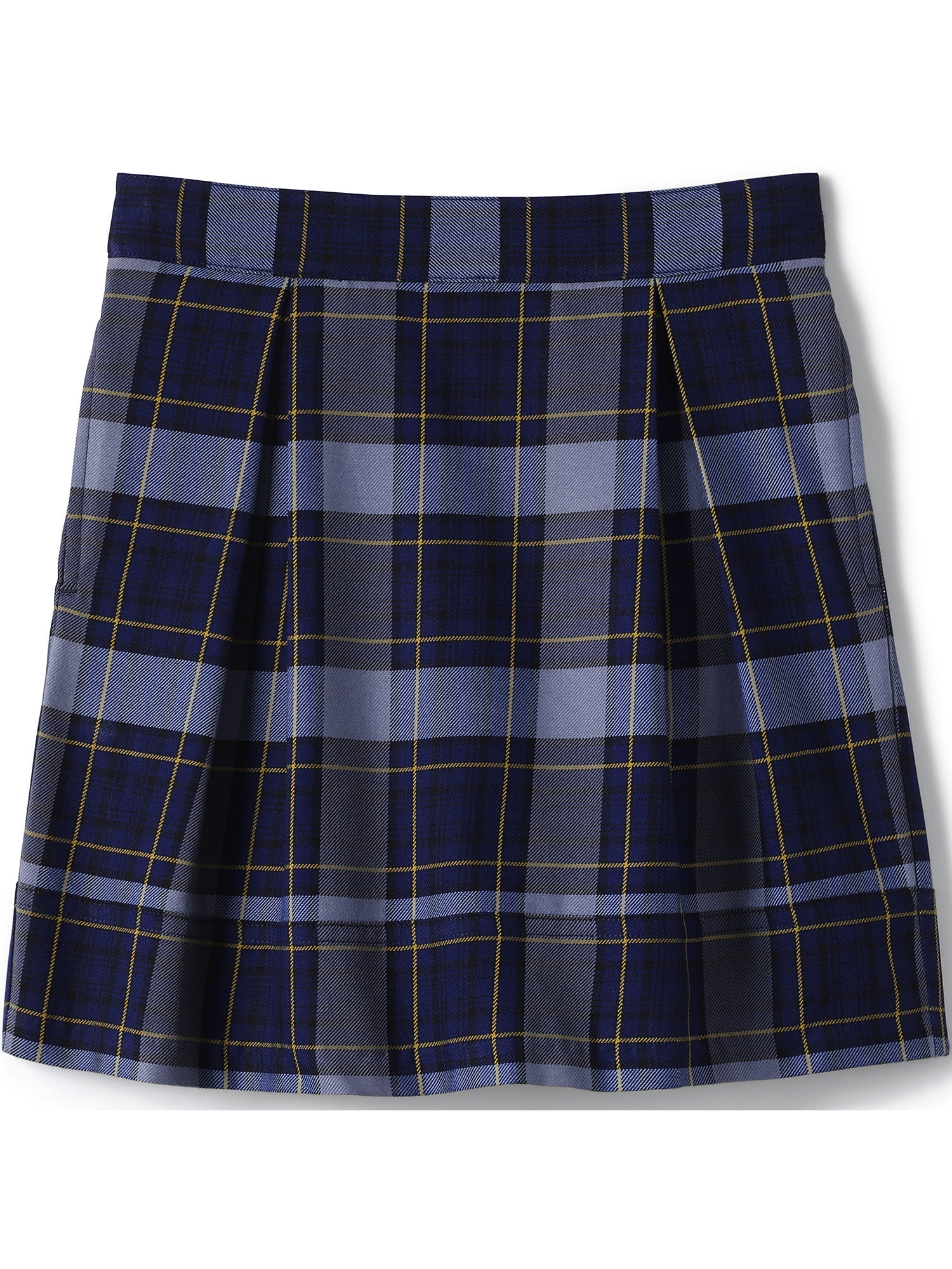 Lands' End School Uniform Girls Plaid Pleated Skort Top of Knee ...