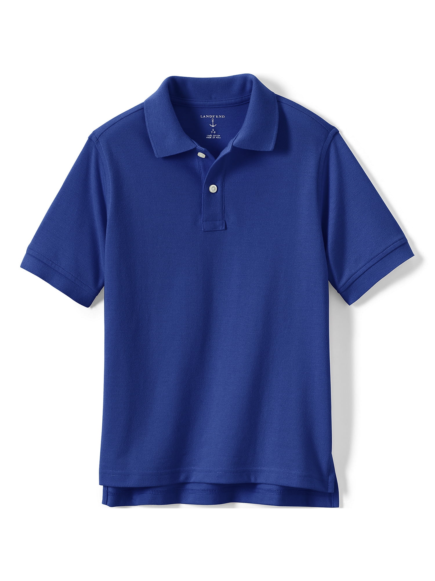 Lands' End School Uniform Kids Short Sleeve Mesh Polo Shirt - Walmart.com