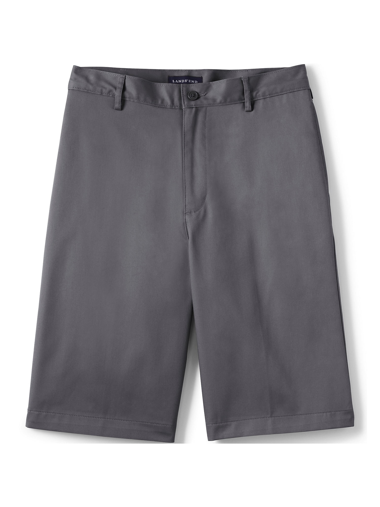 Lands' End School Uniform Men's 11" Plain Front Blend Chino Shorts ...
