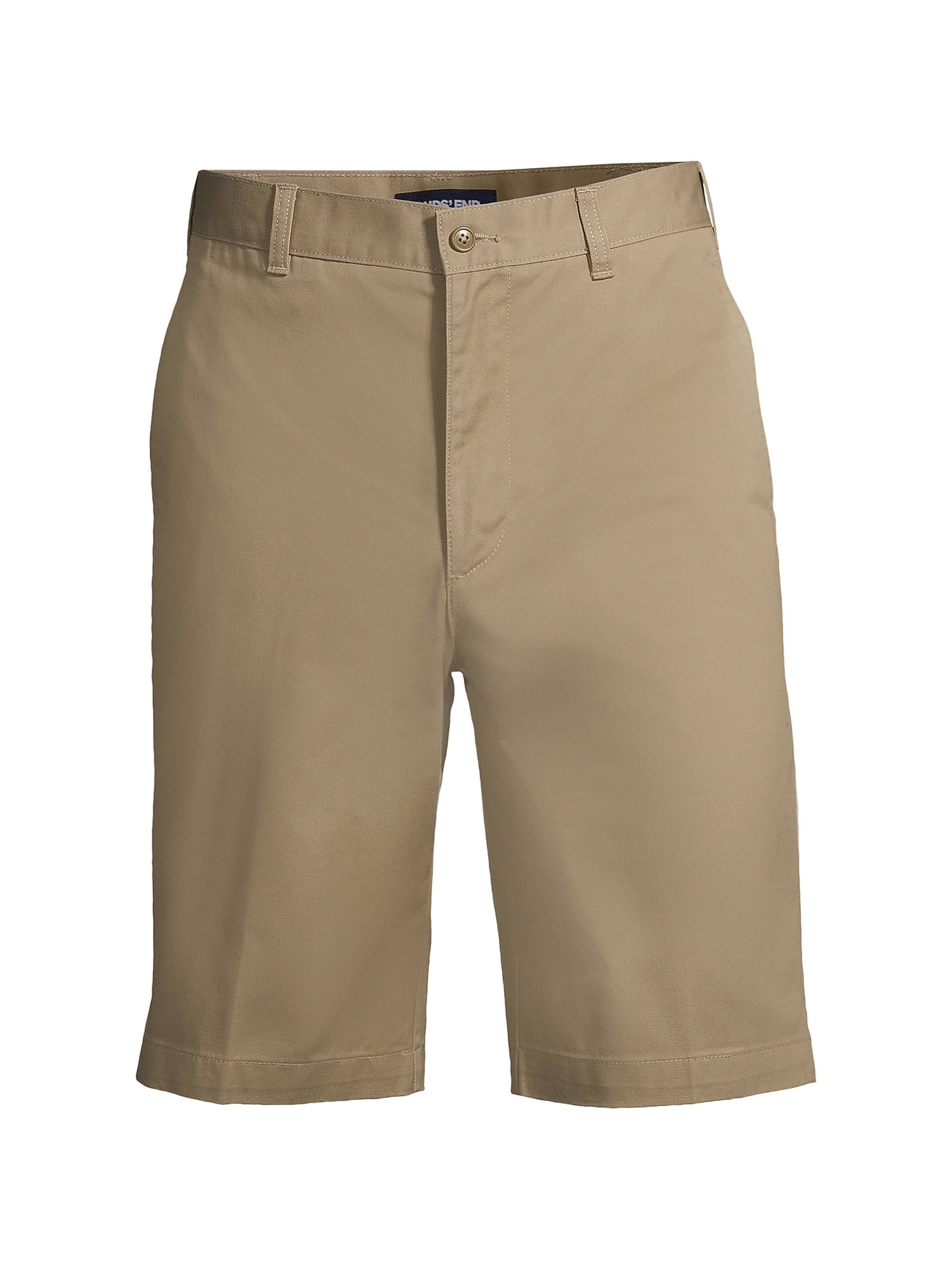 Lands' End School Uniform Men's 11" Plain Front Blend Chino Shorts ...