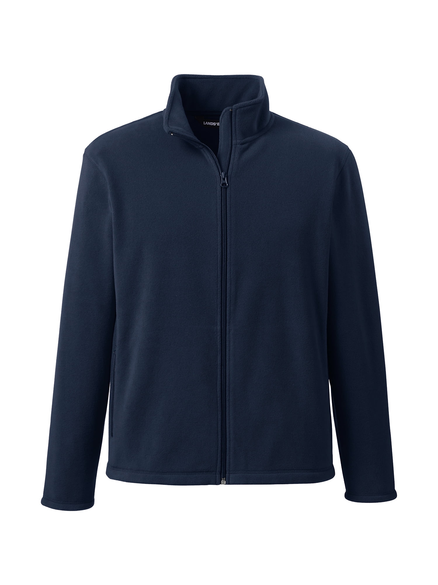 Lands' End School Uniform Men's Full-Zip Mid-Weight Fleece Jacket ...