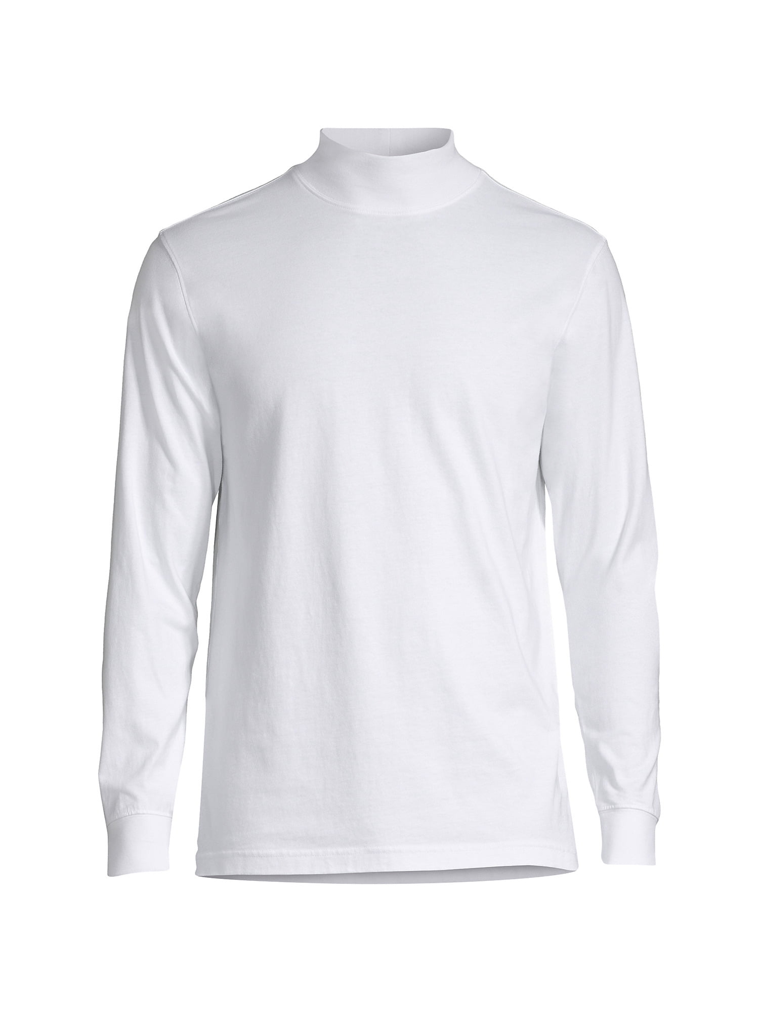 Lands' End School Uniform Men's Tall Super-T Mock Turtleneck - Walmart.com