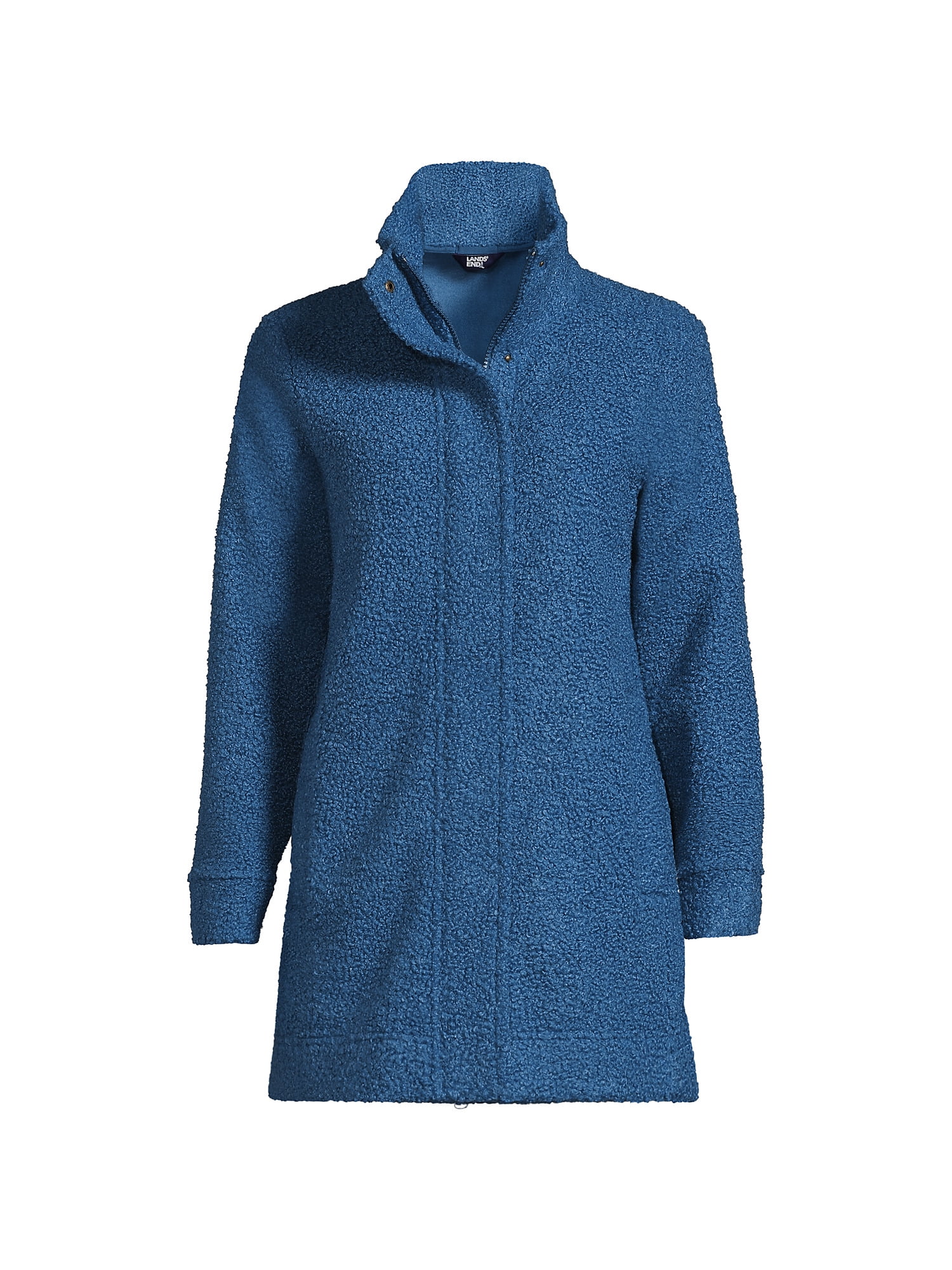 Lands' End Women's Boucle Fleece Coat - Walmart.com