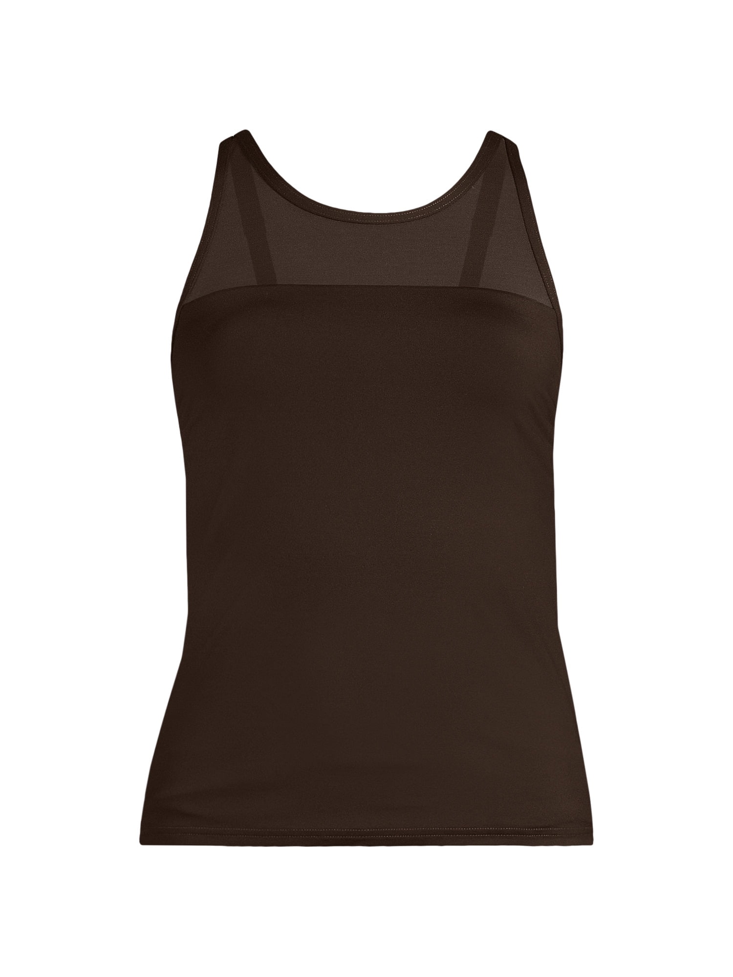 Lands' End Women's Chlorine Resistant Smoothing Control Mesh High Neck ...