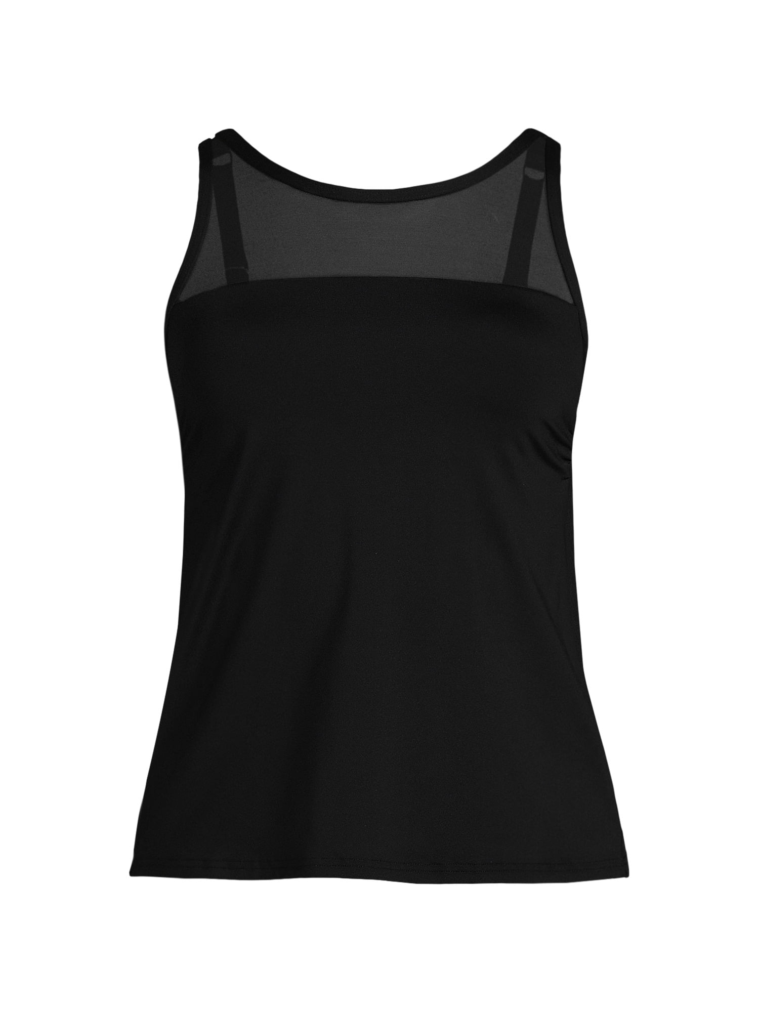 Lands' End Women's Chlorine Resistant Smoothing Control Mesh High Neck ...