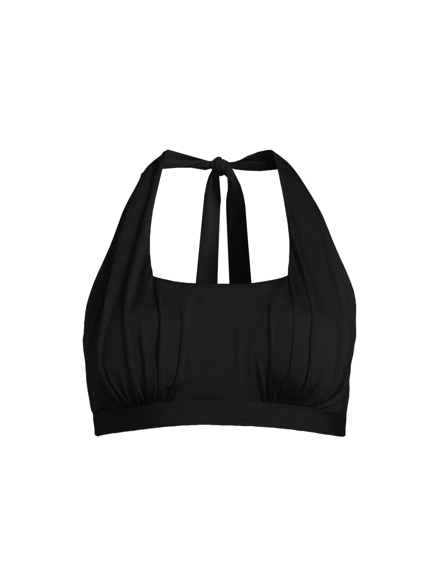 Lands' End Women's Chlorine Resistant Square Neck Halter Bikini Top ...