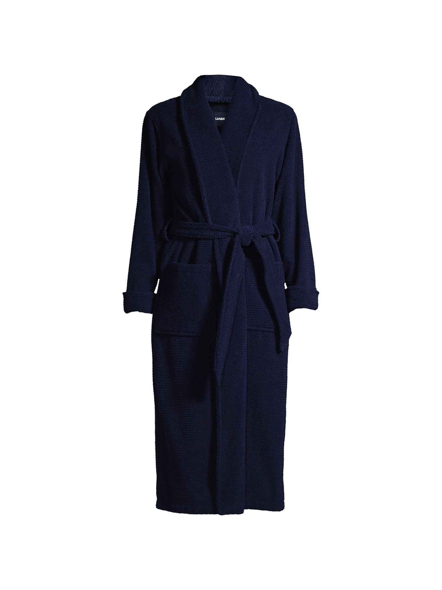 Lands' End Women's Cotton Terry Long Spa Bath Robe - Walmart.com