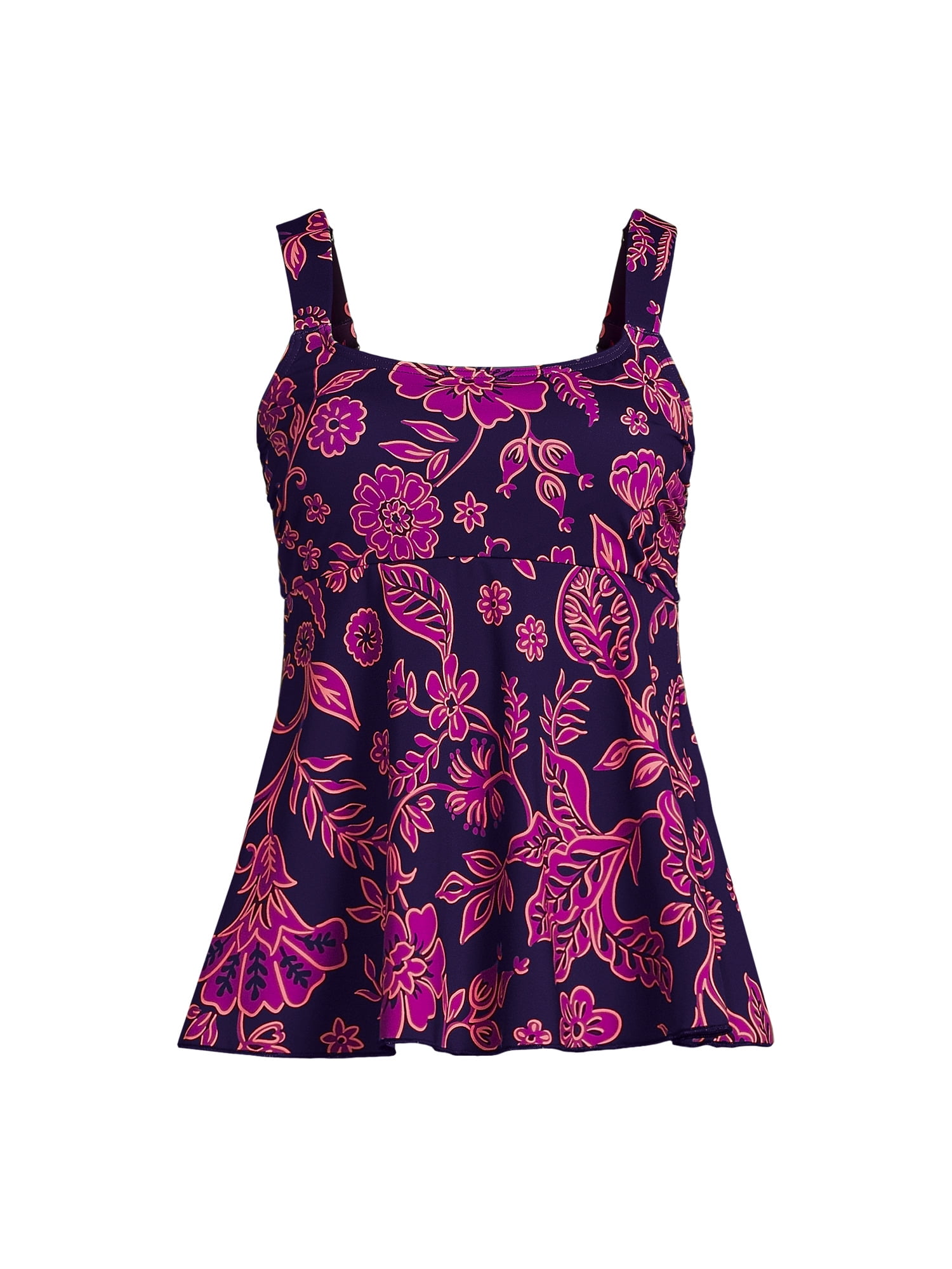 Lands' End Women's DD-Cup Flutter Scoop Neck Tankini Top - Walmart.com