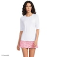 Lands' End Women's SunShade UPF 50 Elbow Sleeve Rash Guard Swim Tee ...