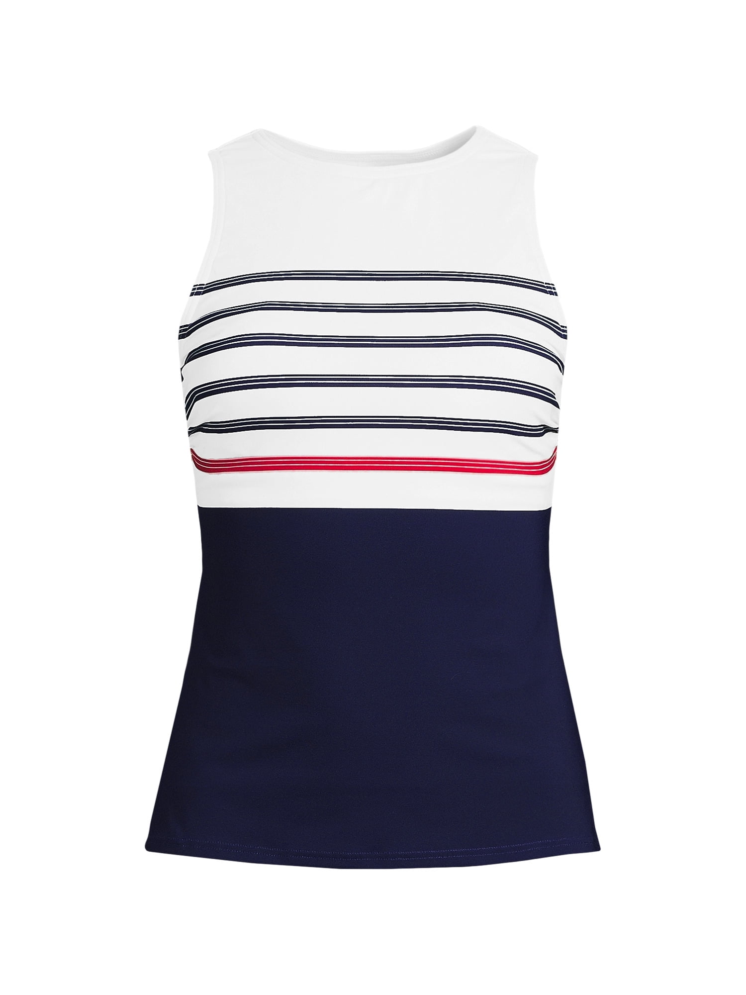 Lands' End Women's Long Chlorine Resistant High Neck UPF 50 Modest ...