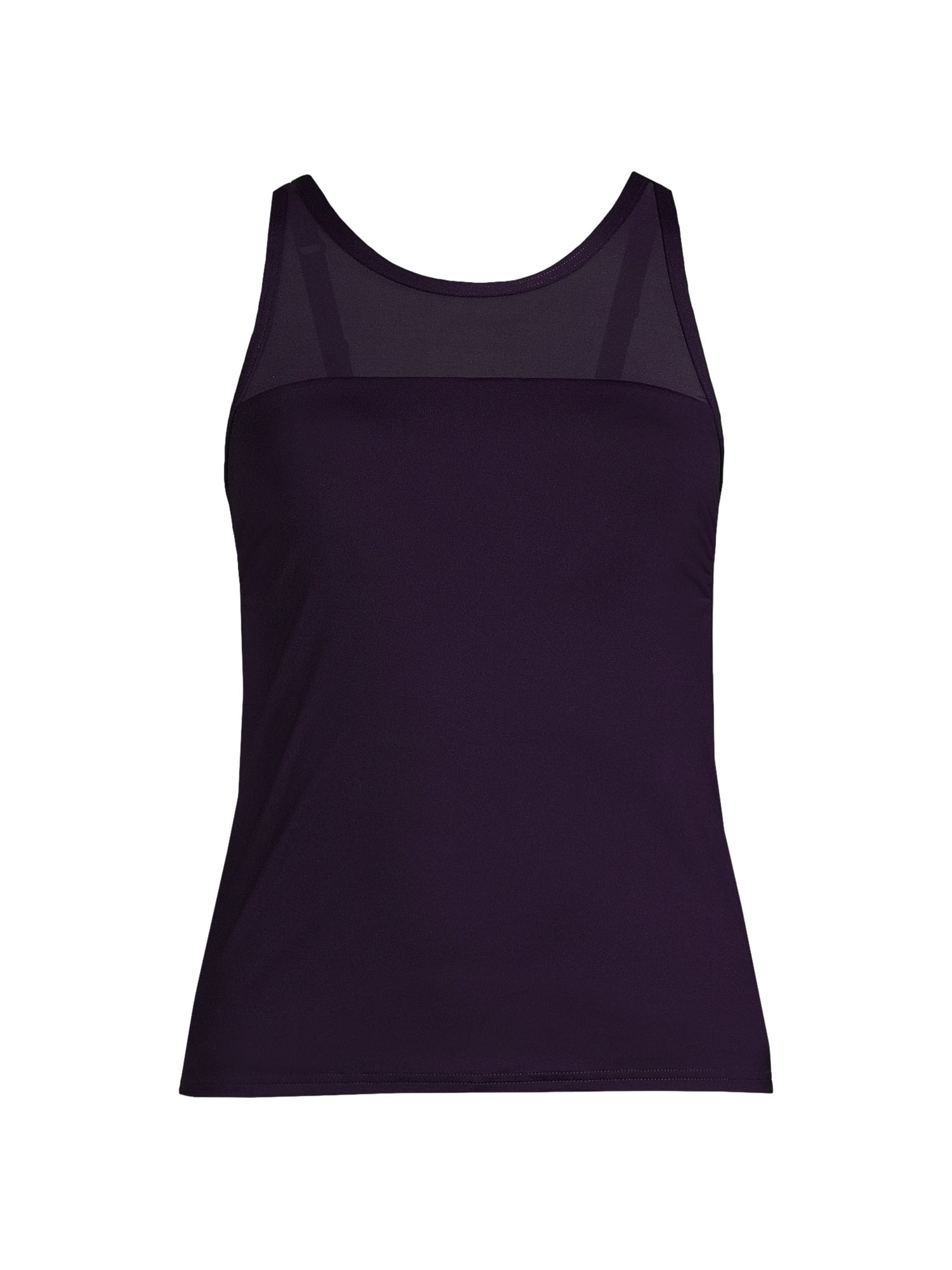 Lands' End Women's Long Chlorine Resistant Smoothing Control Mesh High ...