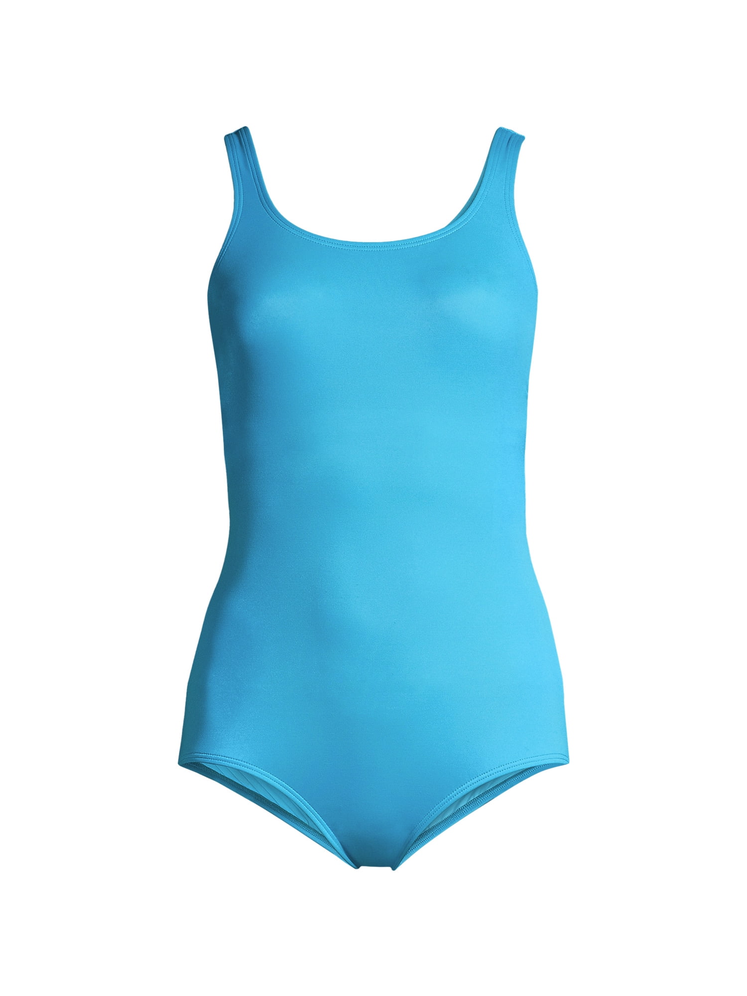 Lands' End Women's Long Torso Tugless Low Leg One Piece Swimsuit ...