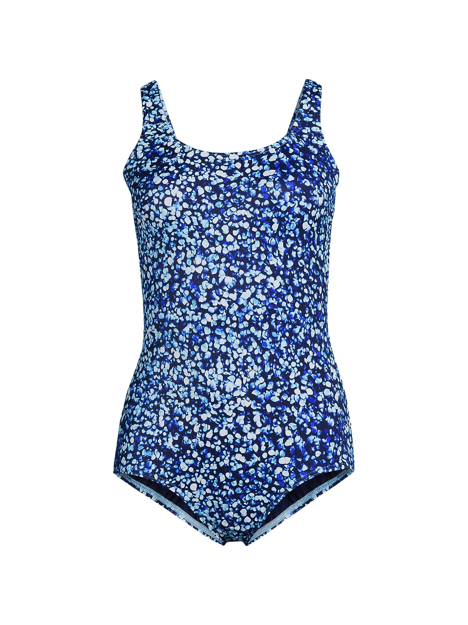 Lands' End Women's Long Torso Tugless One Piece Swimsuit - Walmart.com