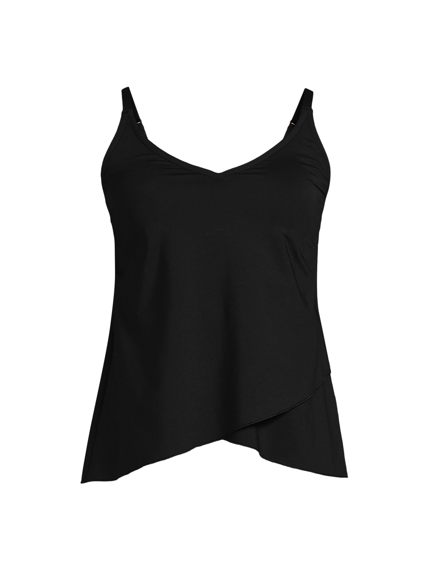 Lands' End Women's Long Torso Tulip Hem Tankini Top - Walmart.com