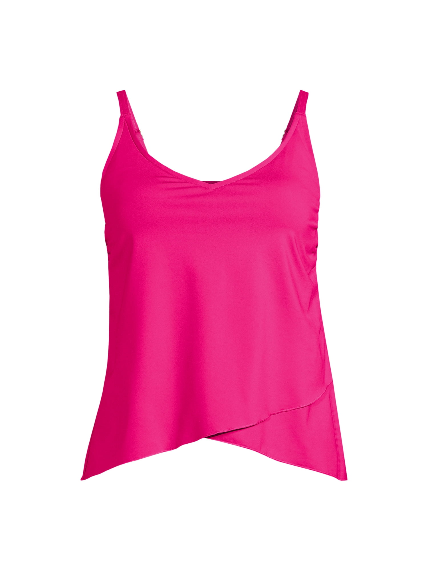 Lands' End Women's Long Torso Tulip Hem Tankini Top - Walmart.com