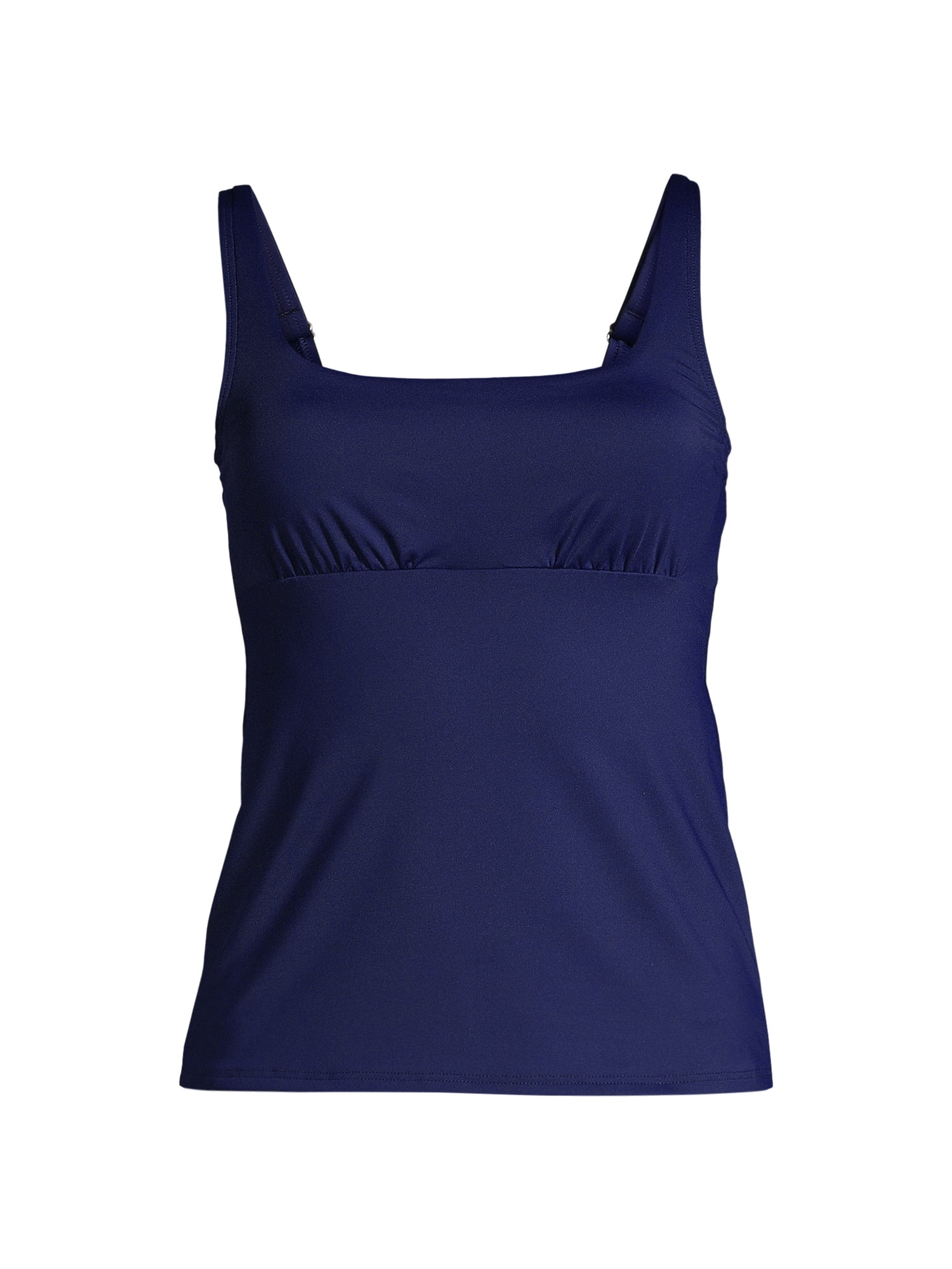 Lands' End Women's Mastectomy Square Neck Tankini Swimsuit Top ...