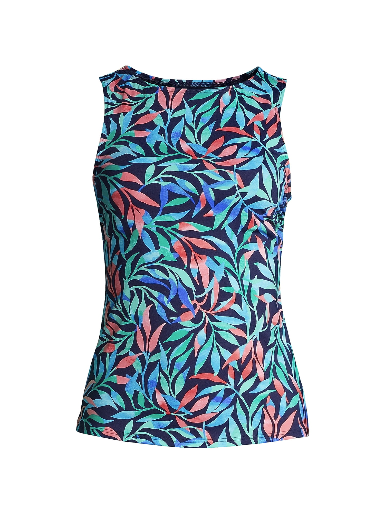 Lands' End Women's Petite Chlorine Resistant High Neck UPF 50 Sun ...