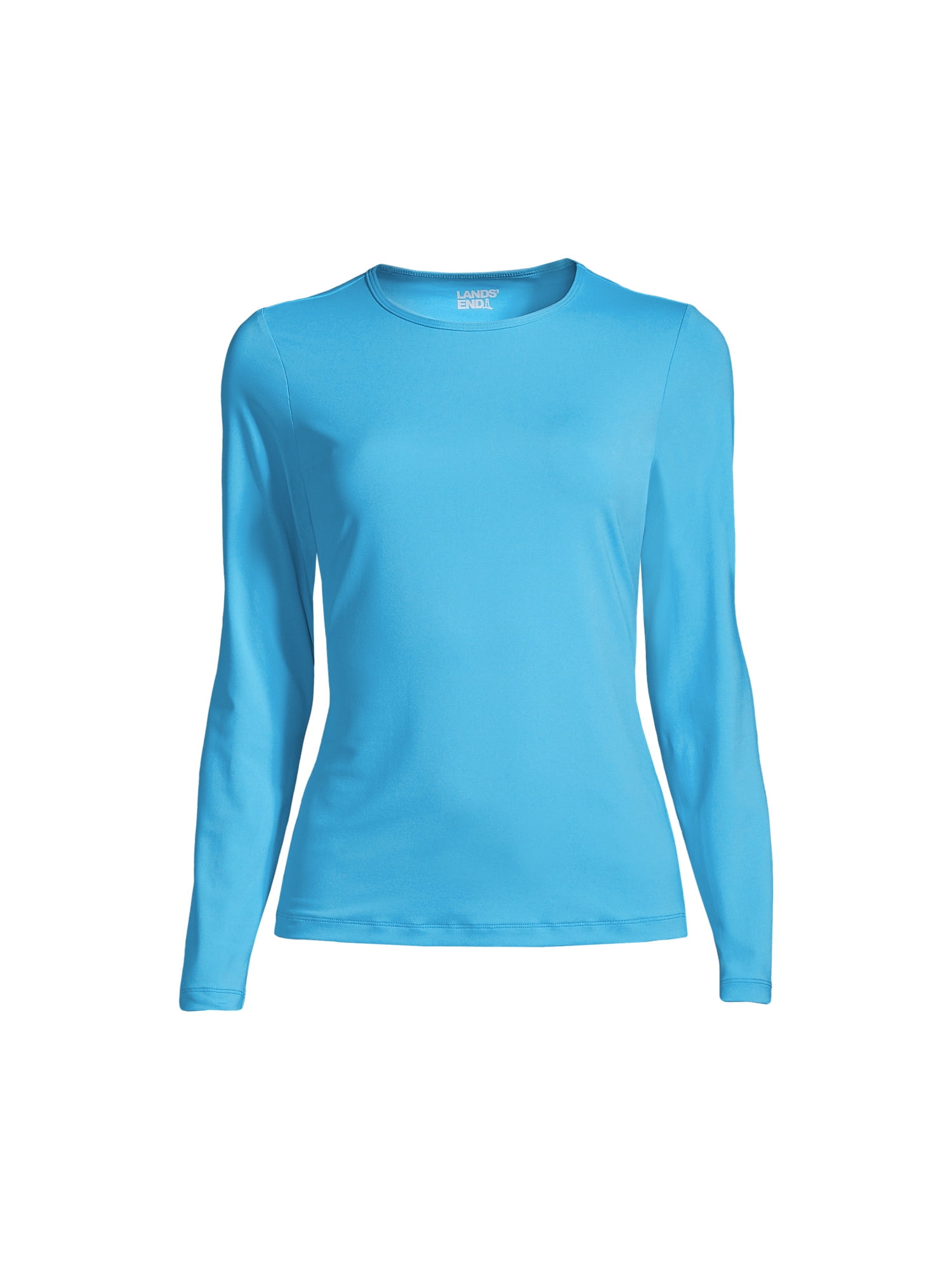 Lands' End Women's Petite Long Sleeve Relaxed UPF 50 Rash Guard ...