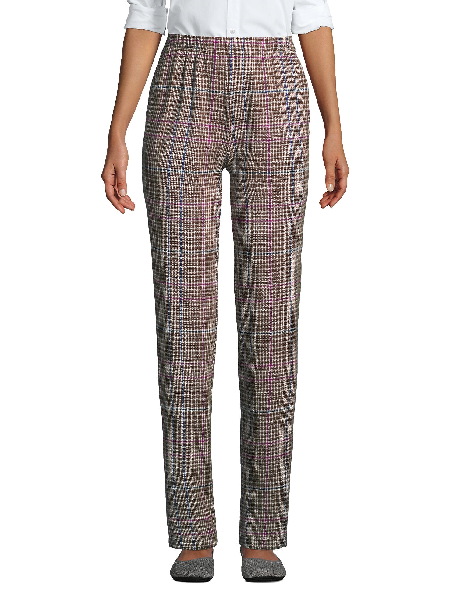 Lands' End Women's Petite Sport Knit High Rise Elastic Waist Pull On ...